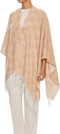 Liu Jo Poncho donna Liu Jo logo monogram cammello C25LJ05 2F4015 T0300 TAGLIA UNICA