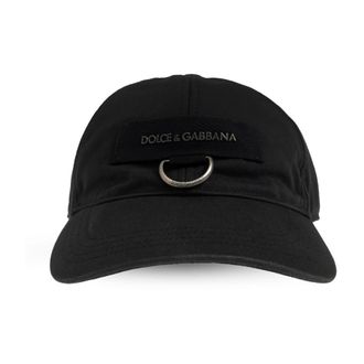 Dolce & Gabbana Homme, Accessoires, Noir, Taille: 58 CM Casquette de baseball &agrave; anneau