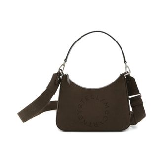 Stella McCartney Logo Cutout Crossbody Bag - - Bags - Damen - Braun - ONE SIZE