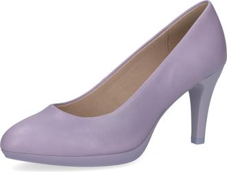 Caprice Damen Pumps aus Leder mit Trichterabsatz, Lila (Lavender Nappa), 39 EU