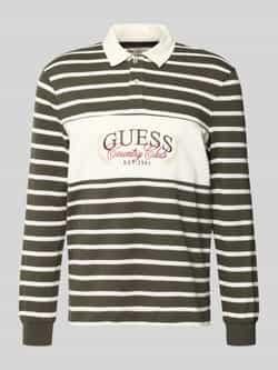 Guess Regular Fit Sweatshirt mit Polokragen Modell JACQUARD