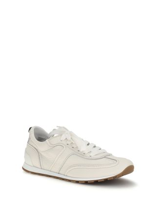 Brunello Cucinelli Womens Leather Sneakers Butter