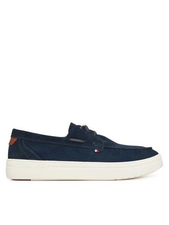 Tommy Hilfiger Halbschuhe Modern Light Hybrid Suede Boat S FM0FM05352 Dunkelblau