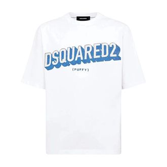 Dsquared2 Herren, Oberteile, Wei&szlig;, LGr&ouml;&szlig;e