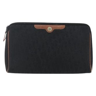 Dior Pre-owned Trotter Canvas Pouch - - Pre-owned - Damen - Schwarzk - ONE SIZE