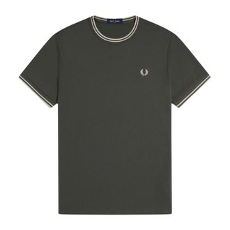 Fred Perry Twin Tipped T-Shirt - - Tops - Herren - Gr&uuml;n - XL