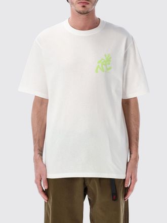 Gramicci T-shirt en coton avec logo imprim&eacute; et &eacute;paules tombantes