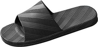 Generic Pantoufles plates confortables &agrave; semelle souple antid&eacute;rapante pour homme - Taille 42, Noir, 41 1/3 EU