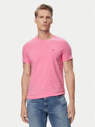 Tommy Jeans T-Shirt DM0DM04411 Hellrosa Slim Fit