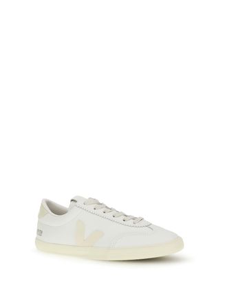 Veja Womens Volley Signature Sneakers White-Calcaire White/calcaire