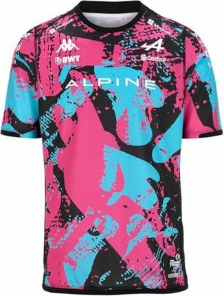 Kappa Maillot Kombat Silverstone Gasly BWT Alpine F1 Team 2024 pour Homme - Noir - Taille XL