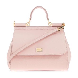 Dolce & Gabbana Femme, Sacs, Rose, Taille: ONE Size Sicily Large Handbag