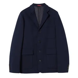 Gucci Einreihige Jacke - - Jackets - Herren - Blau - XL