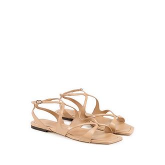 Jimmy Choo London Sandales plates Ayla en cuir