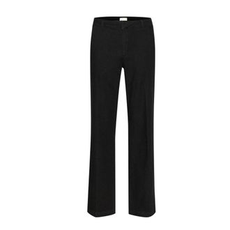 MY ESSENTIAL WARDROBE Schwarze Waschung Lockere Passform Jeans - - Trousers - Damen - Schwarzk - 2XL L34