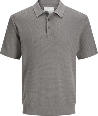 Jack & Jones Male Gestricktes Polo Einfarbig Gestricktes Polo