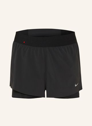 Nike 2-In-1-Laufshorts Dri-Fit Swift schwarz