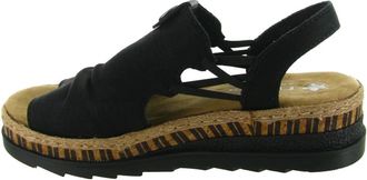 Rieker Femme, Chaussures, Noir, Taille: 39 EU Regina Wedge Sandal