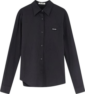 Miu Miu Damen, Blusen & Hemden, Schwarzk, MGr&ouml;&szlig;e