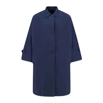 Hev&ograve; Femme, Manteaux, Bleu, Taille: 40 FR Cala Paradiso Coat