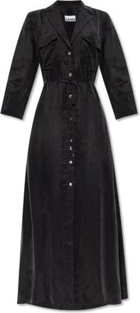 Ganni Damen, Kleider, Schwarzk, XSGröße