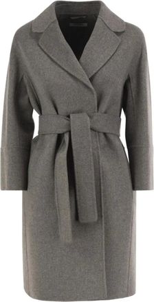 Max Mara Manteau ceintur&eacute; Arona - Femme - Manteaux - Gris - Taille: 36 FR