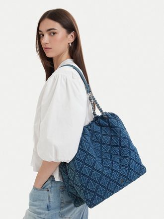Tommy Hilfiger Handtasche Tommy Hilfiger Th Feminine Tote Denim AW0AW18866 Blau