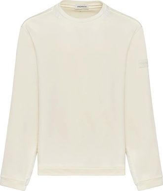 Premiata Homme, Sweatshirts et sweats &agrave; capuche, Beige, Taille: L Light Nylon Crewneck