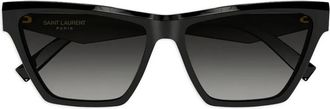 Saint Laurent Eyewear Sonnenbrille mit Cat-Eye-Gestell - Schwarz