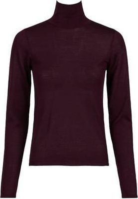 Petite Mendigote Pull Mania droit col montant en laine m&eacute;rinos