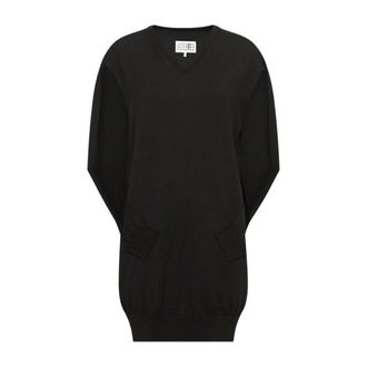 Maison Margiela Femme, Robes, Noir, Taille: 38 FR Mini-robe cape