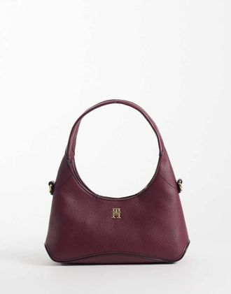 Tommy Hilfiger petit sac port&eacute; &eacute;paule avec bandouli&egrave;re en bordeaux-Rouge