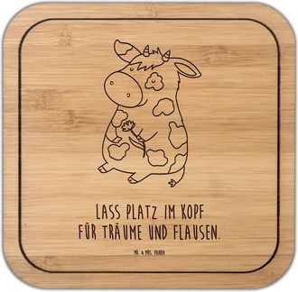 Mr. & Mrs. Panda Untersetzer quadratisch Kuh - Geschenk, Aus Filz, Milch, Hof, K&uuml;he, Tischschoner, Spruch, Glasuntersetzer, Filzuntersetzer, Bauernhof, Kerze, Blumenun