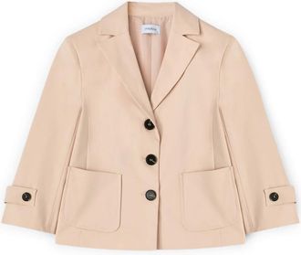 Motivi Femme, Vestes, Rose, Taille: 38 FR Veste en m&eacute;lange de coton &agrave; manches trois-quarts