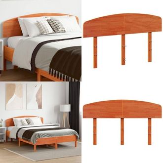 vidaXL Vidaxl - Kopfteil Wachsbraun 120 cm Massivholz Kiefer - Bettenkopfteil - Kiefernholzkopfteil - Massiver Kopfteil - Kopfteil Mit Stauraum - Lattenrost