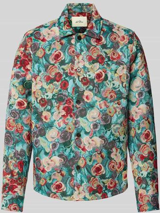 Les Deux Regular Fit Overshirt im Allover-Look