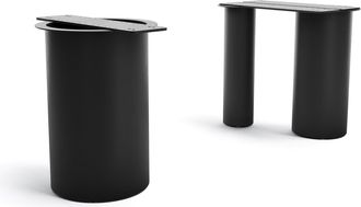 DELIFE Tischgestell Troa Metall Schwarz f&uuml;r Tischplatten ab 200 cm, Gestelle