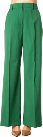 Max Mara Visivo Palazzo Pantalons - Femme - Pantalons - Vert - Taille: 42 FR