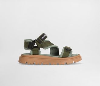 Dolce & Gabbana Fabric And Nappa Calfskin Sandals - Mann Collection Green 31