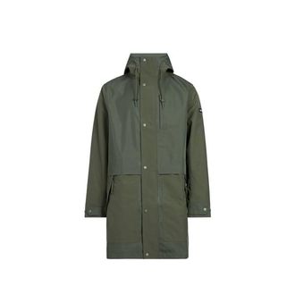 Aigle Parka &agrave; capuche en coton m&eacute;lang&eacute;