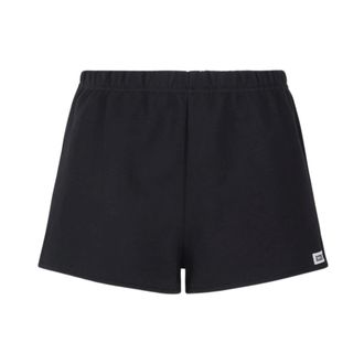 GCDS Gcds - Shorts de piste Ti Amo - Femme - Shorts - Noir - Taille: 42 FR
