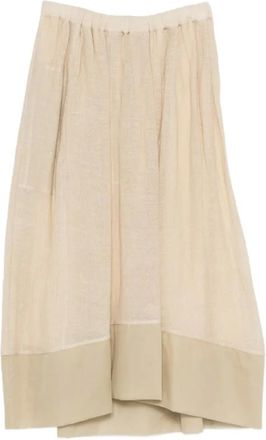 Gentryportofino Femme, Jupes, Beige, Taille: 36 FR Midi Skirt