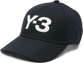 Yohji Yamamoto Y-3 Baseballkappe mit Logo - Schwarz
