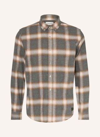Nowadays Nowadays Flanellhemd Comfort Fit grau