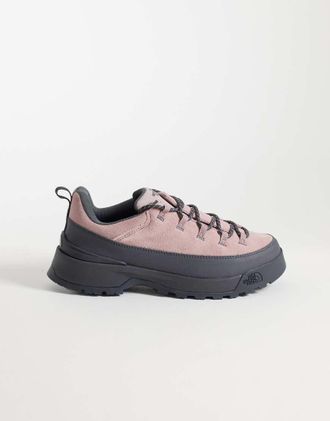 The North Face Glenclyffe boot bas urbain &agrave; lacets en rose et gris
