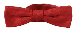 Dolce & Gabbana Mens Red Silk Adjustable Neck Papillon Tie
