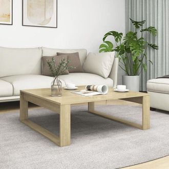 vidaXL Table basse Chêne sonoma 100x100x35 cm Aggloméré
