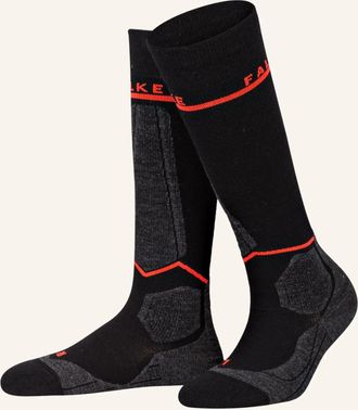 Falke Skisocken Sk Energizing Mit Merinowolle schwarz