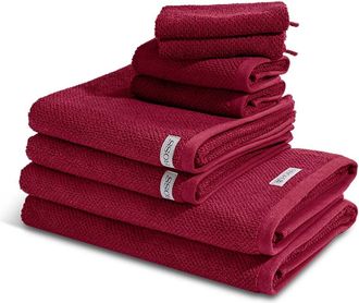 ROSS 8 teiliges Frottier-Set - Selection Bio-Baumwolle (2 X Wasch- 2 X Gäste- 2 X Dusch- 2 X Handtuch im Set) - 540 g/m2 - Baumwolle - Frottee - saugstark 