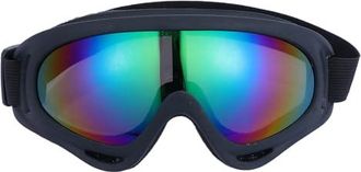 Aboofan Lunettes de Ski Outdoor Résistantes Anti-uv avec Protection Vent et Anti-buée pour Sports Plein Air Unisexes et Ajustables